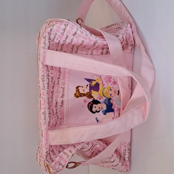 Disney | Accessories | Disney Princess Pink Duffle Bag Wshoulder Strap ...